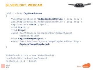 Silverlight and NUI | PPTX | Operating Systems | Computer Software and Applications