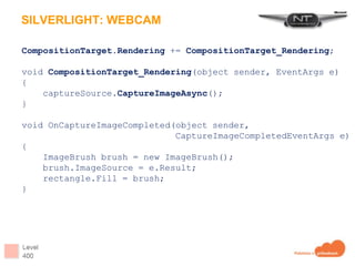 Silverlight and NUI | PPTX | Operating Systems | Computer Software and Applications