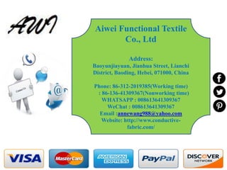 Silver Lined Clothing at Conductive-fabric | PPT