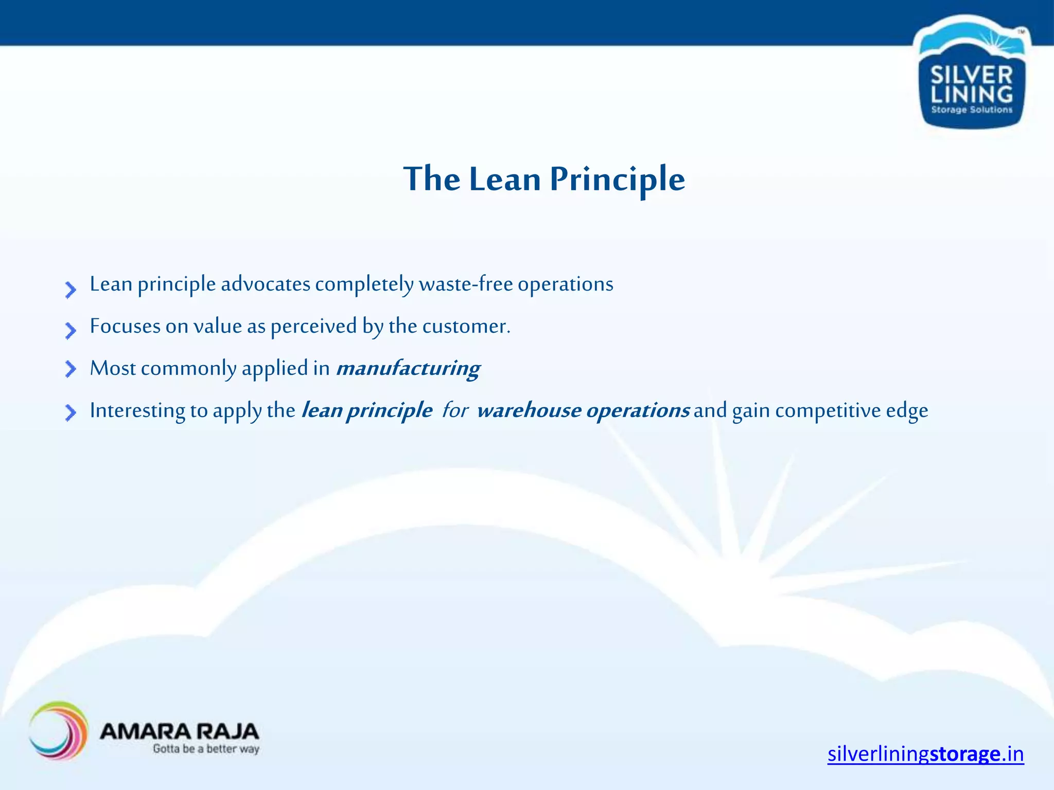 Applying Lean Principles in Warehouse Operations | PDF
