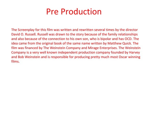 Silver linings case study | PPT | Movies | Entertainment