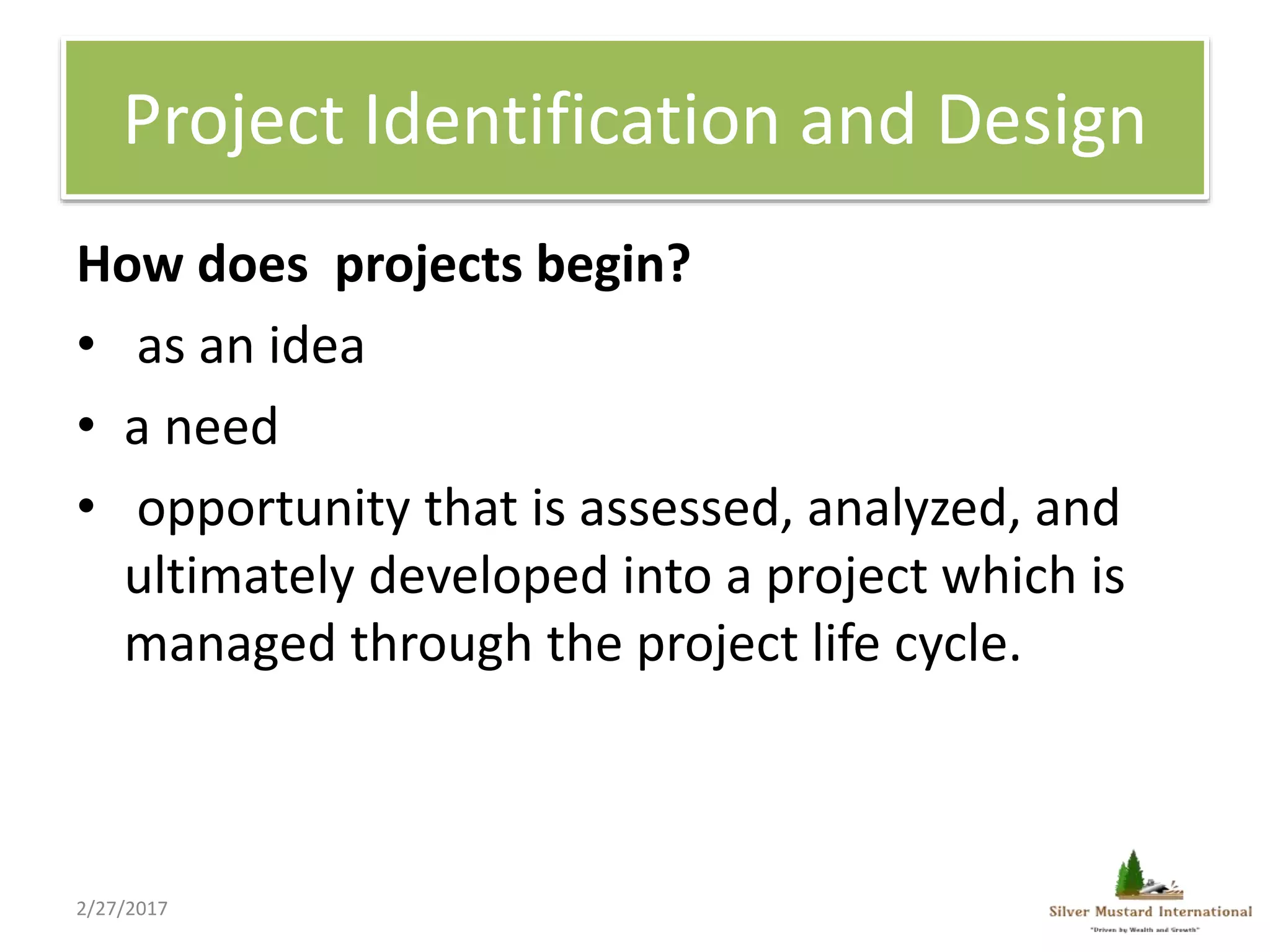 Project Planning, Design and Management | PPTX