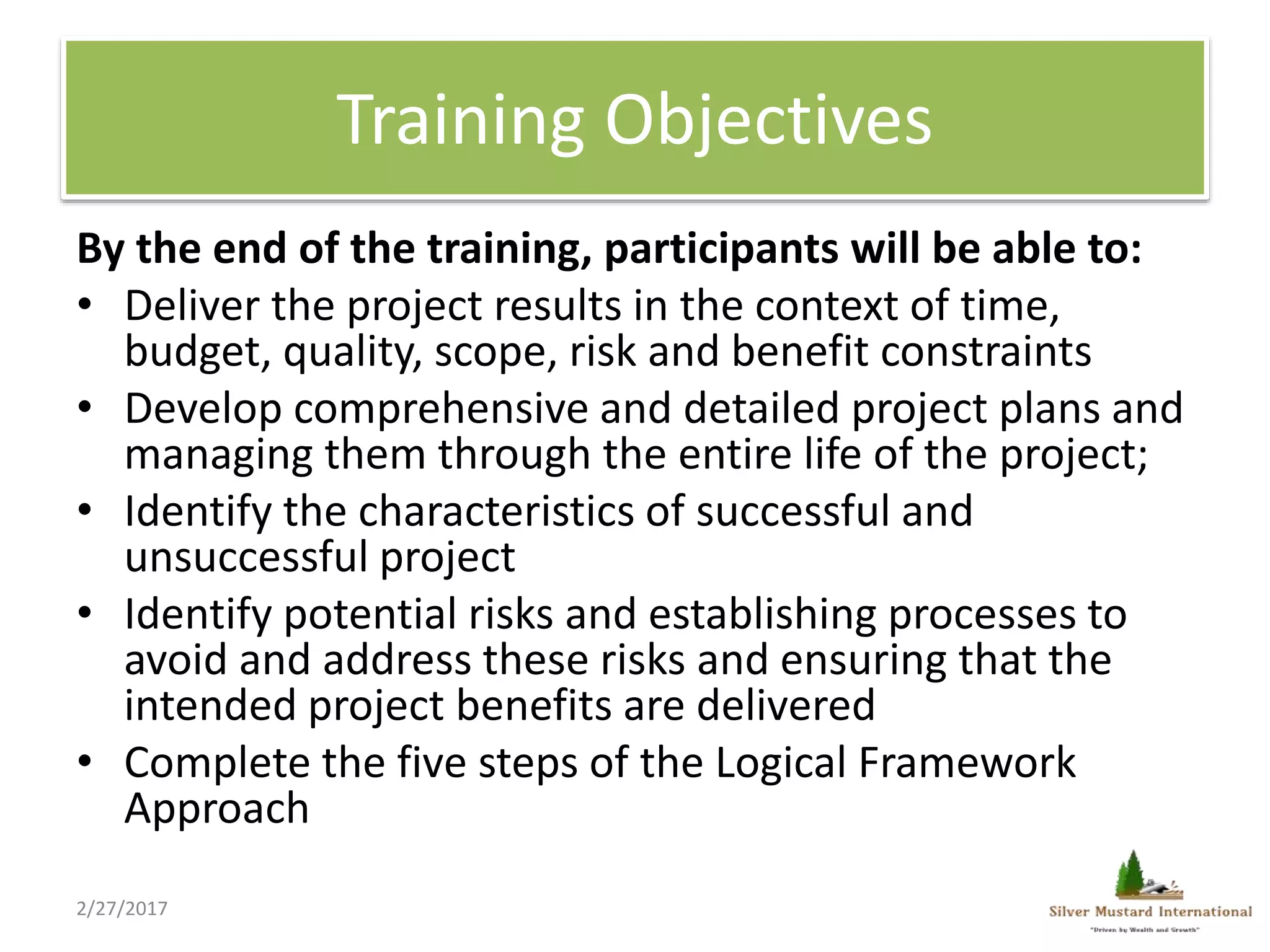 Project Planning, Design and Management | PPTX