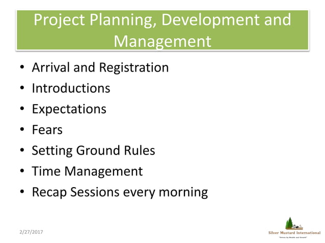 Project Planning, Design and Management | PPTX