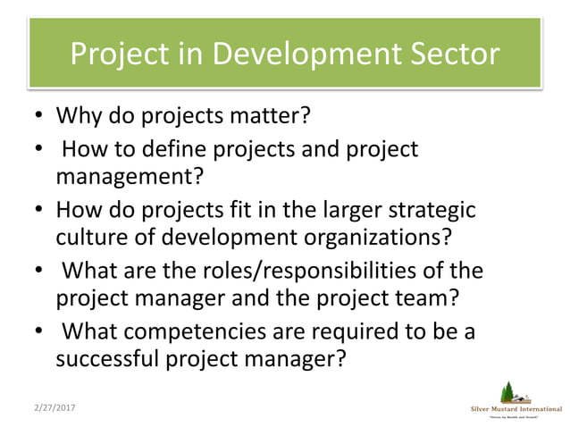 Project Planning, Design and Management | PPTX