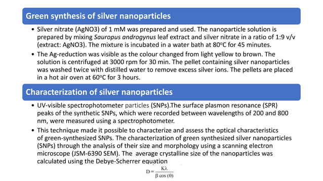 Silver Nanoparticles synthesis from leaf extract.pptx
