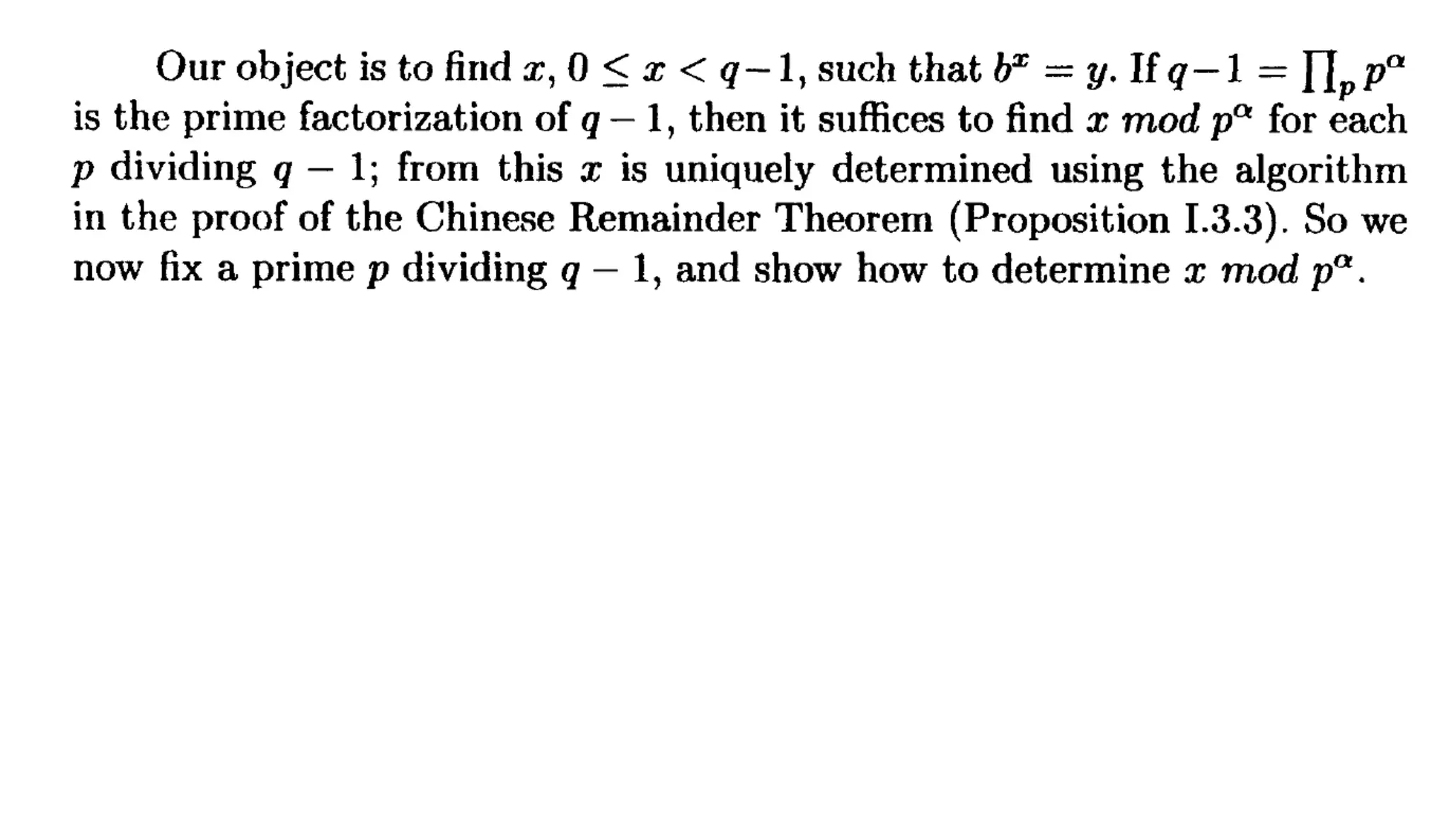 Silver-Pohlig-Hellman Algorithm | PDF