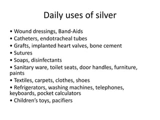 Silver ppt | PPTX