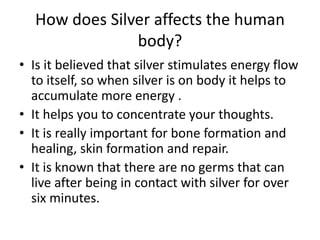 Silver ppt | PPTX