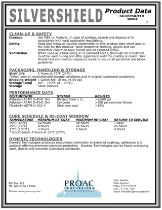 Silvershield data sheet | PDF
