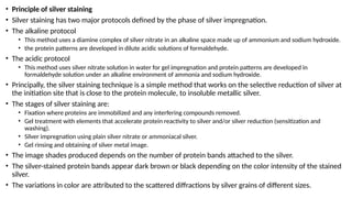 SILVER STAINING METHODS, CLASSIFICATIONS OF SILVER STAINS | PPTX