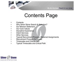 Silver Stone Search & Selection Ltd Presentation | PPT