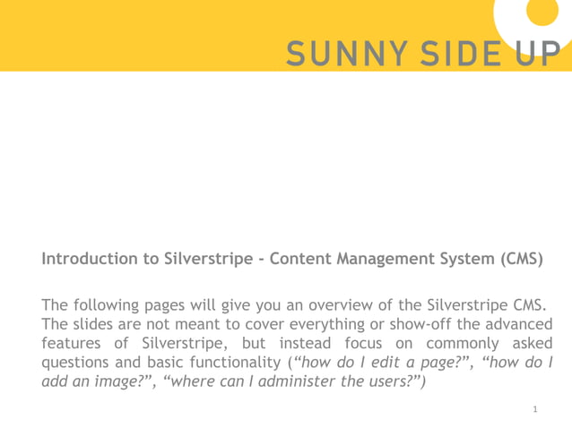 Silverstripe Manual | PPT
