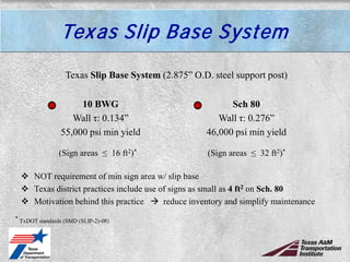 Sign Size and Breakaway Support Relationships | PDF | Auto Safety ...