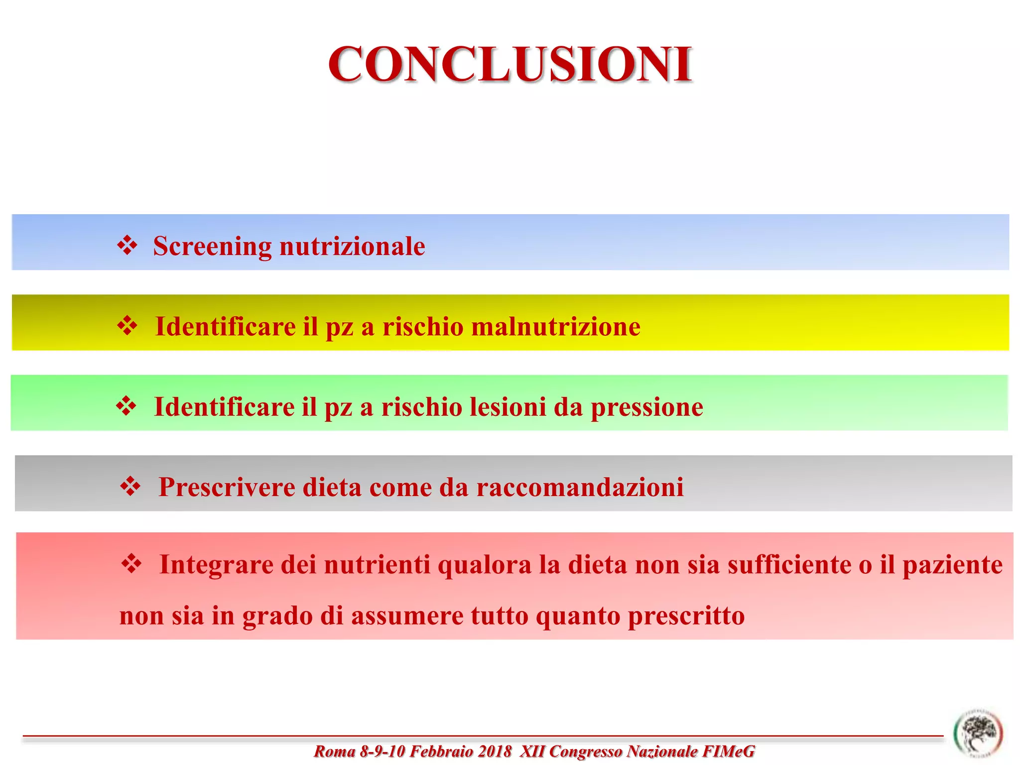 La nutrizione del paziente con piaghe da decupito | PPTX