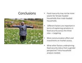 Household and food security: what lessons can we learn from food secure ...