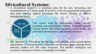 Silviculture and its verse applications | PPTX