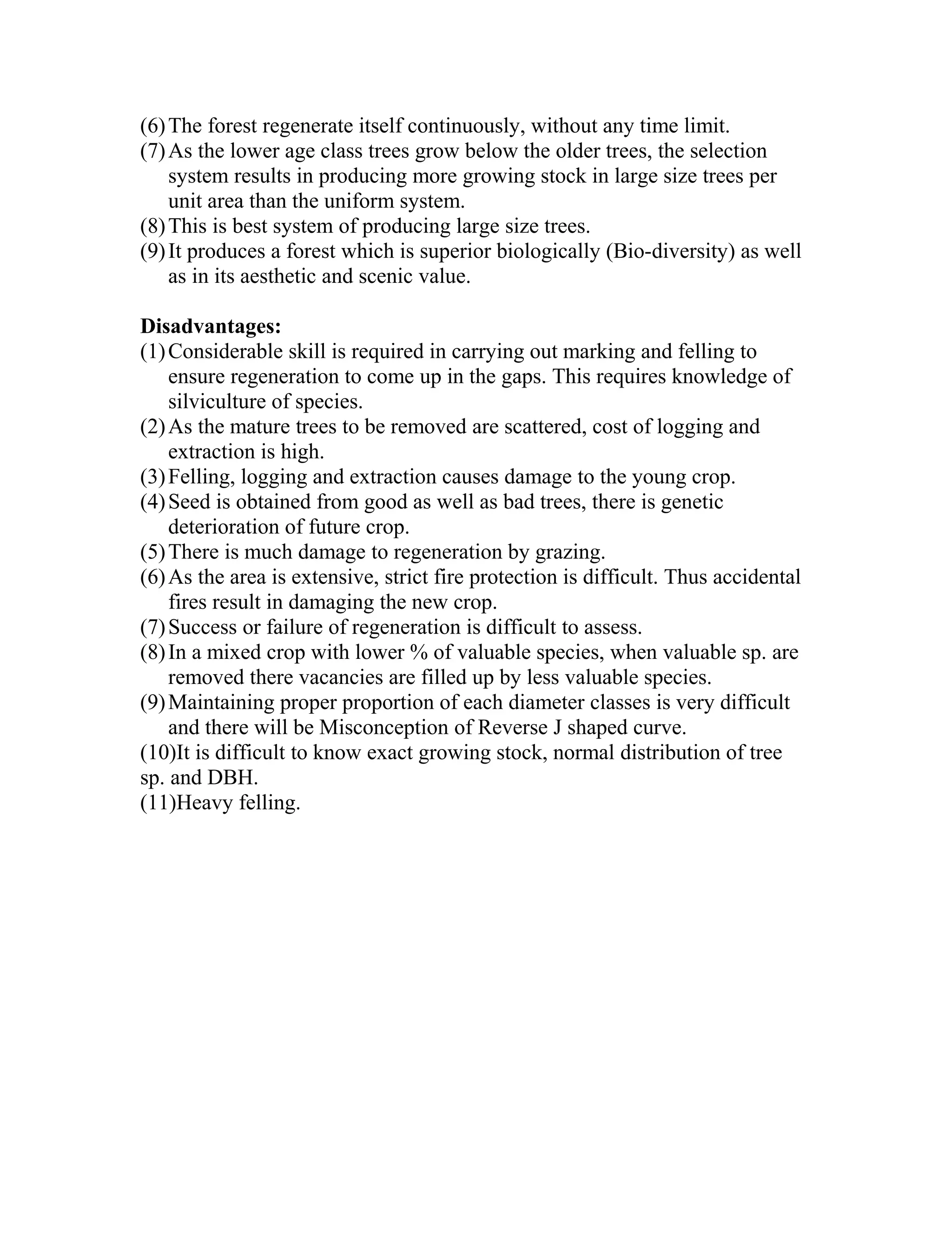 Silviculture iof (silviculture system) | DOC