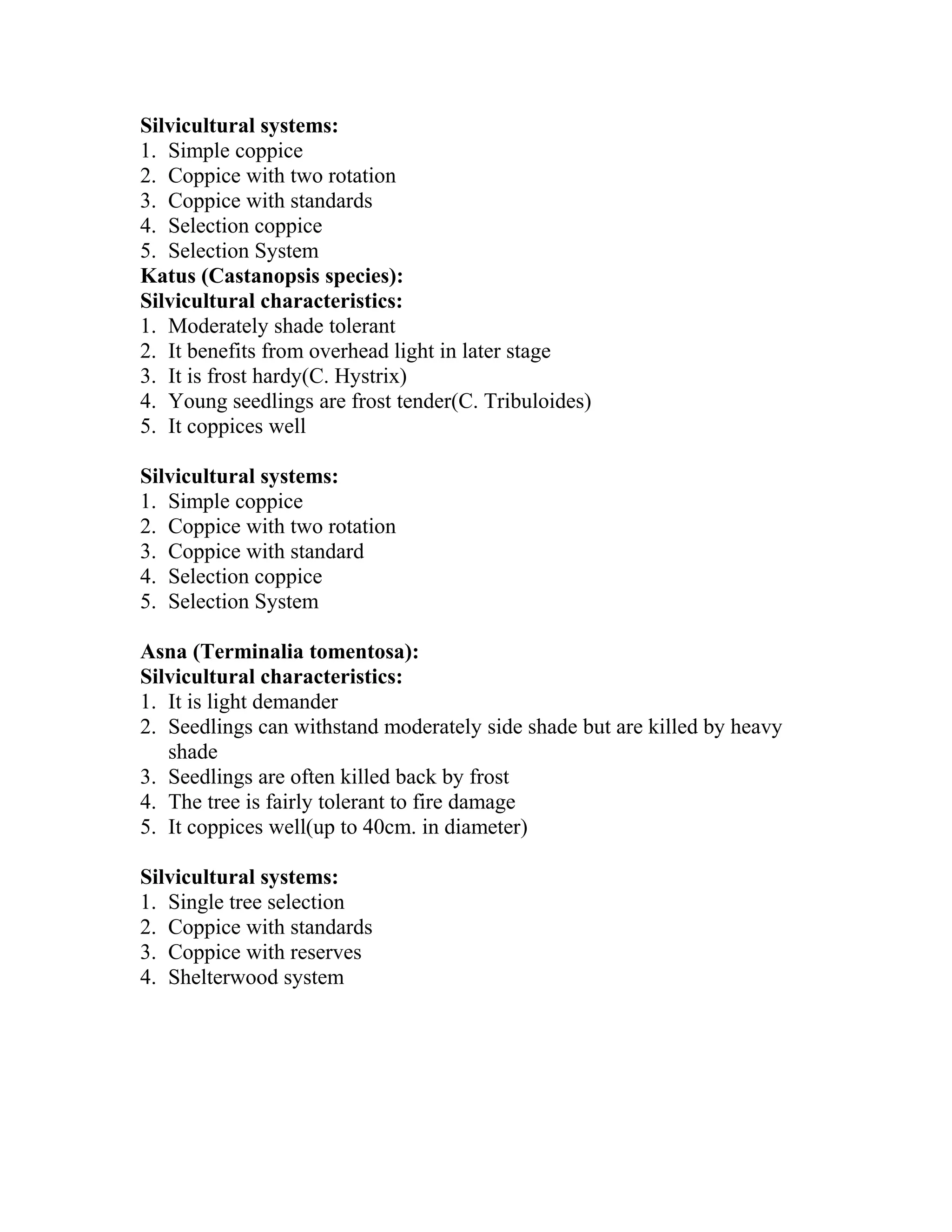 Silviculture iof (silviculture system) | DOC