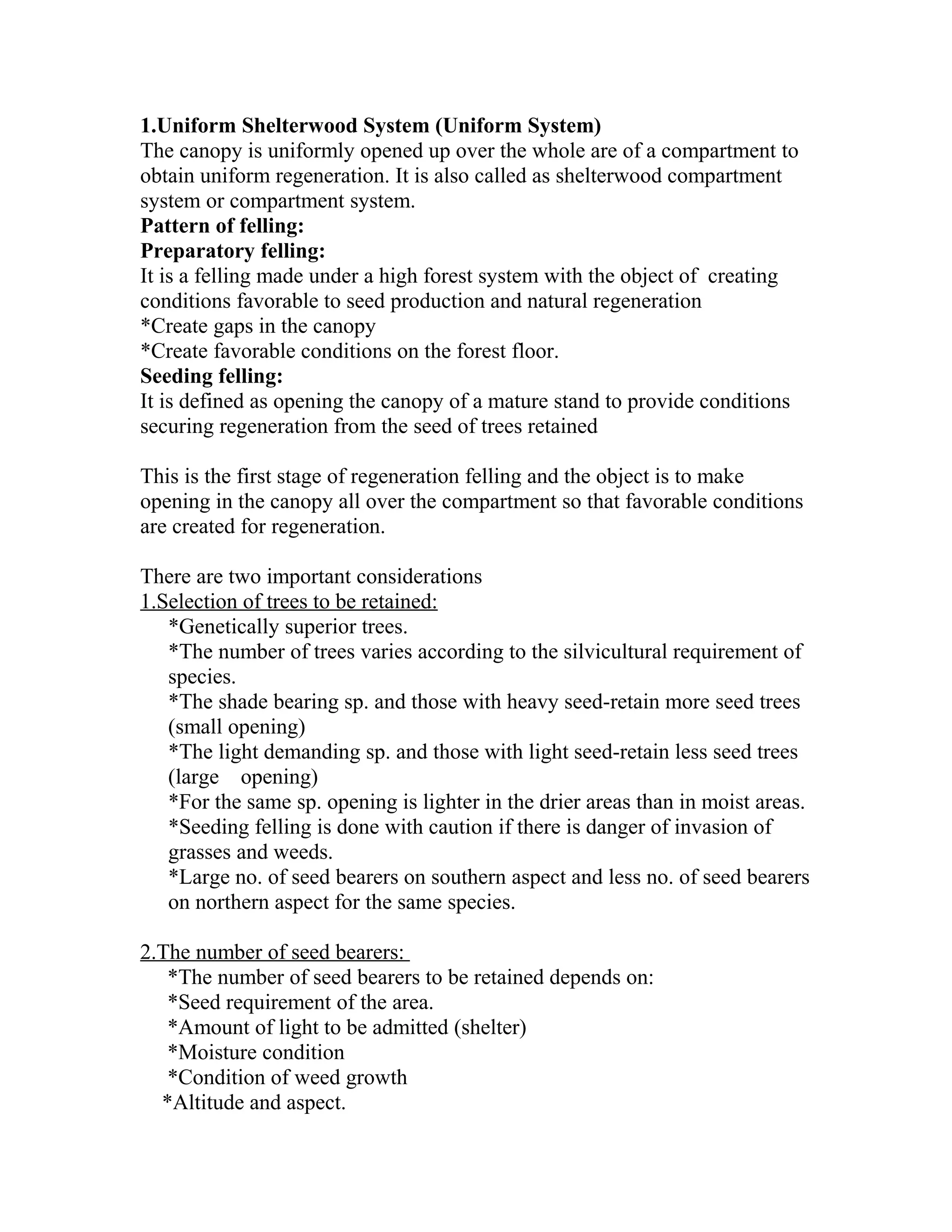 Silviculture iof (silviculture system) | DOC