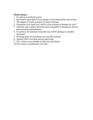 Silviculture iof (silviculture system) | DOC