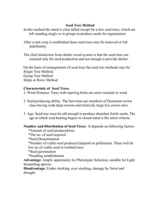 Silviculture iof (silviculture system) | DOC