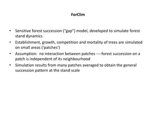 Forest Gap Models- Silviculture | PPTX