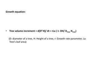 Forest Gap Models- Silviculture | PPTX