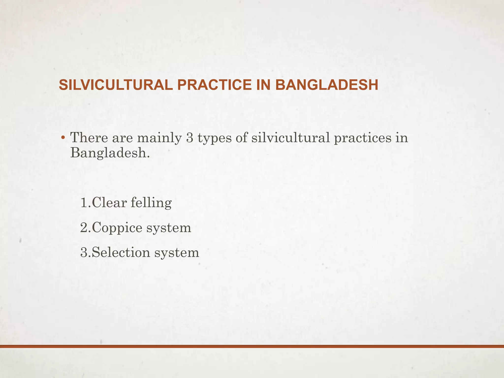 Silviculture practiced in mangrove forests of Bangladesh | PPTX