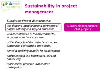 The Sustainable Project Management Maturity Model | PPT