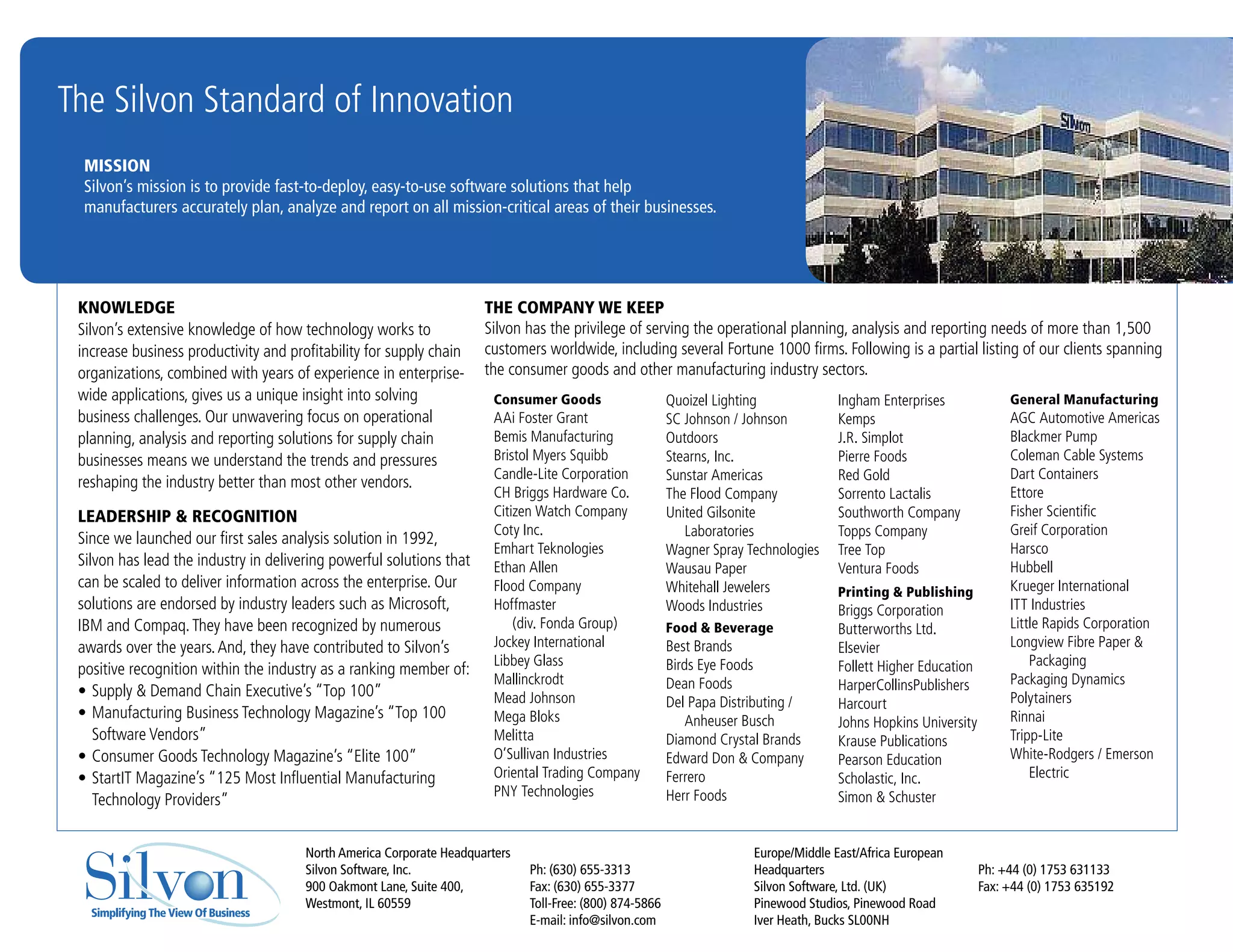 Silvon Stratum - Supply Chain Business Intelligence - Solution Overview ...