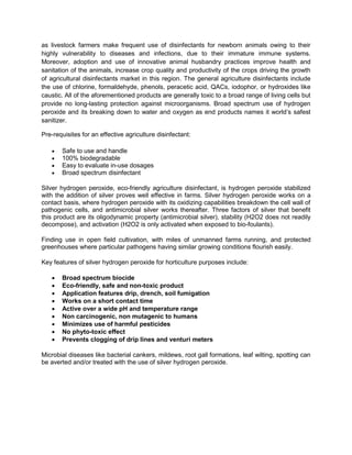 Farm Bio-security with Nano Silver Hydrogen Peroxide based Alstasan ...