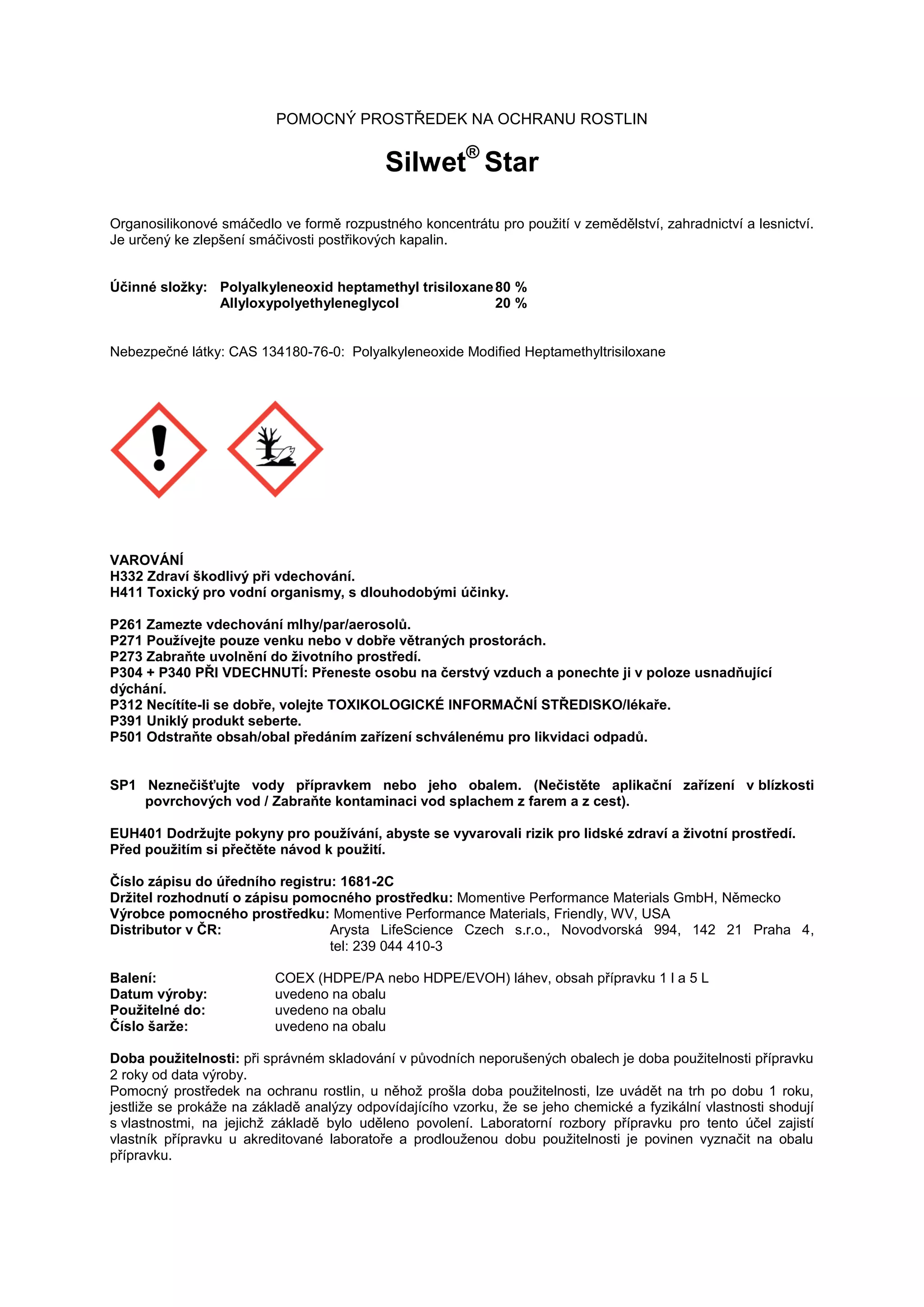 Silwet star label | PDF