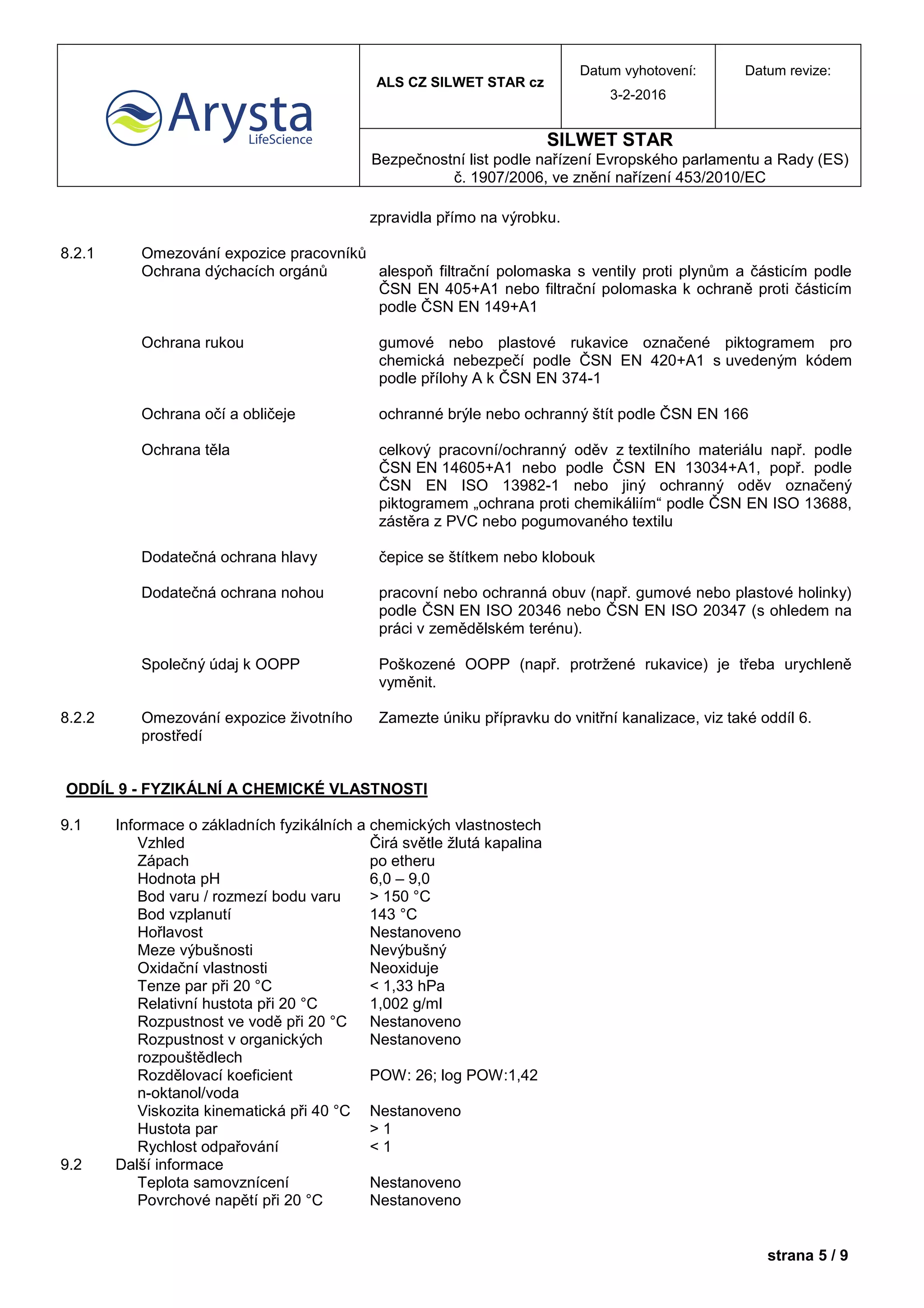 Silwet star msds | PDF