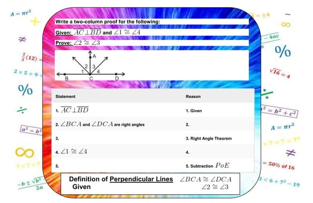 Strategic Intervention Material (SIM) Mathematics-TWO-COLUMN PROOF ...