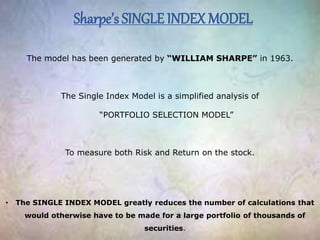Single index model