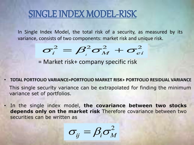 Single Index Model