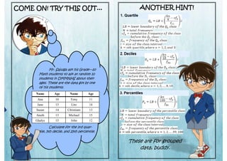 SIM Mathematics 10 Measures of Position | PDF
