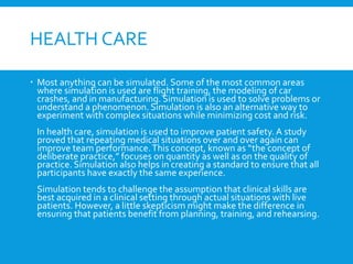 Introduction to Simulation in Health Care | PPTX