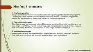 (PPT) Kelompok 9 Sistem Informasi Manajemen Berbasis Teknologi (E-Commerce, M-Commerce, dan ...
