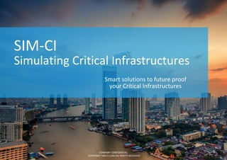 Sim ci Simulating Critical Infrastructures | PDF