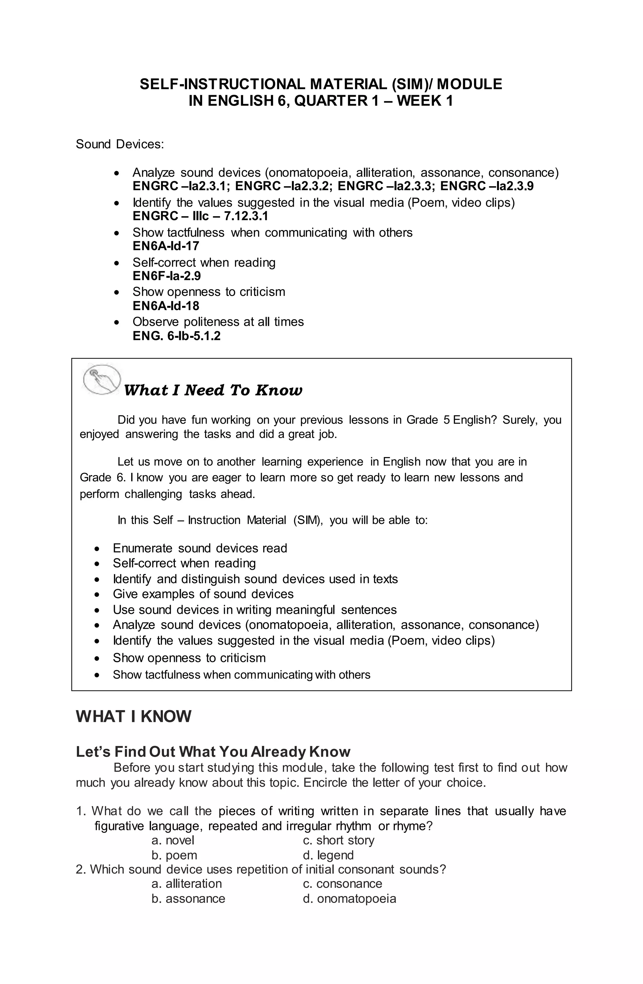 Sim english-wk-1 | DOCX