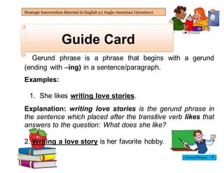 SAMPLE OF SIM in gerund phrases | DOCX
