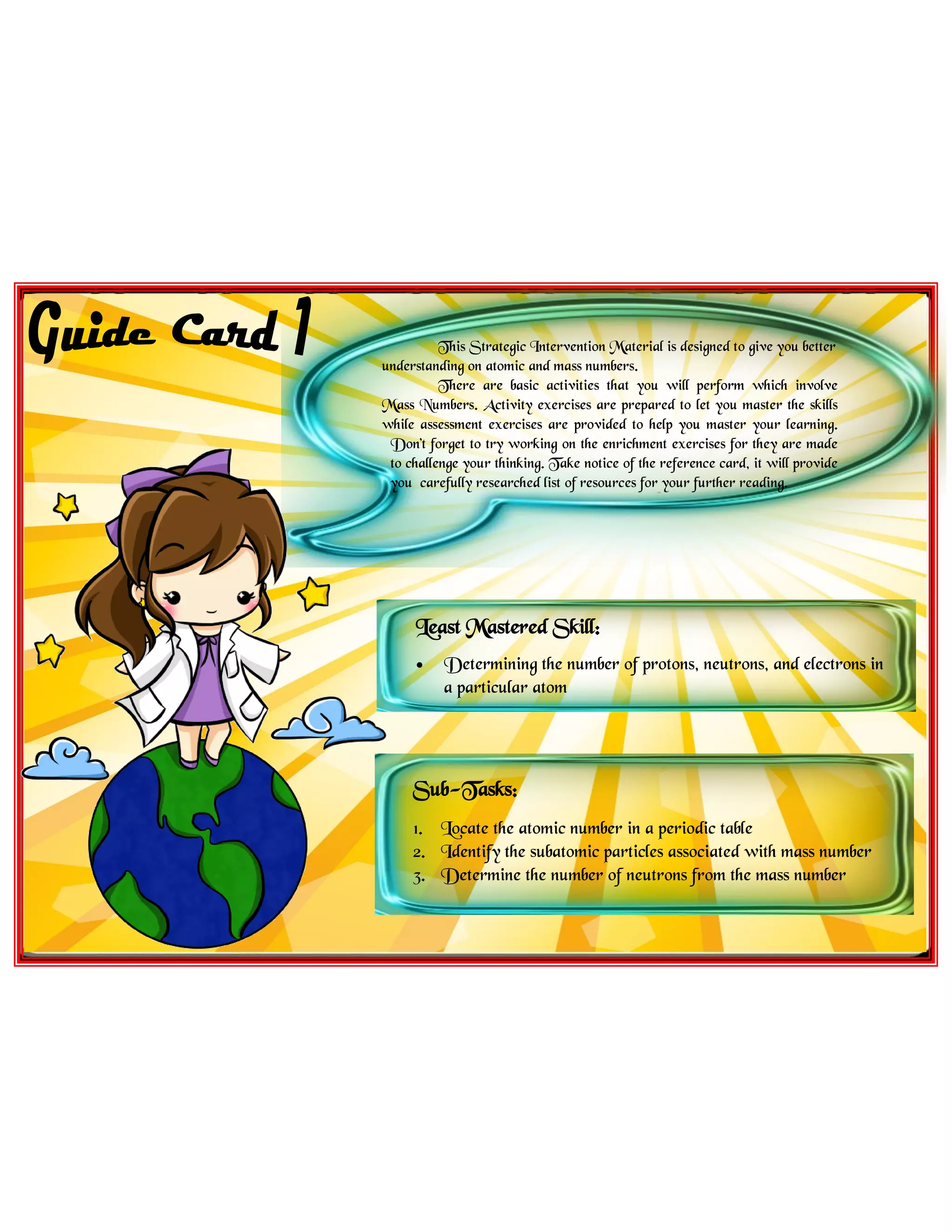 Strategic Intervention Material in Science 8: What's in a Number? | PDF
