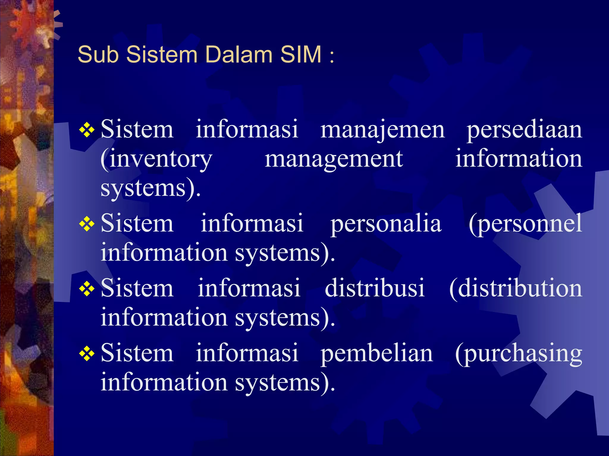 Sistem Informasi Manajemen Pertemuan 1 | PPTX