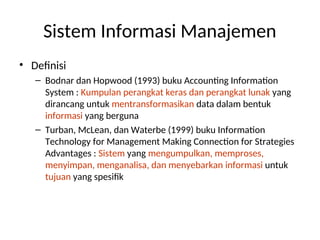 Sistem Information manajemen with statistic | PPT