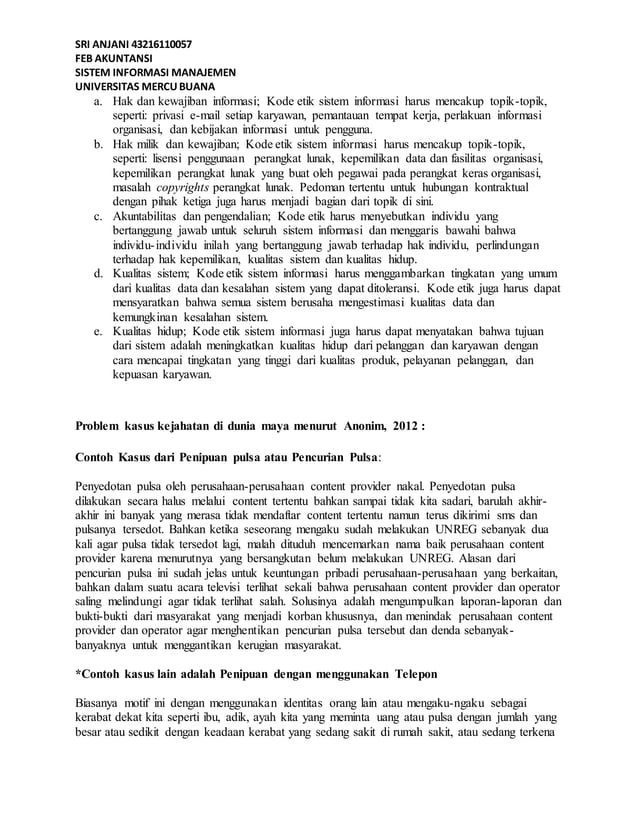 Sim 11, sri anjani,prof. dr. ir. hapzi ali m.m. cma, implikasi etis ti ...