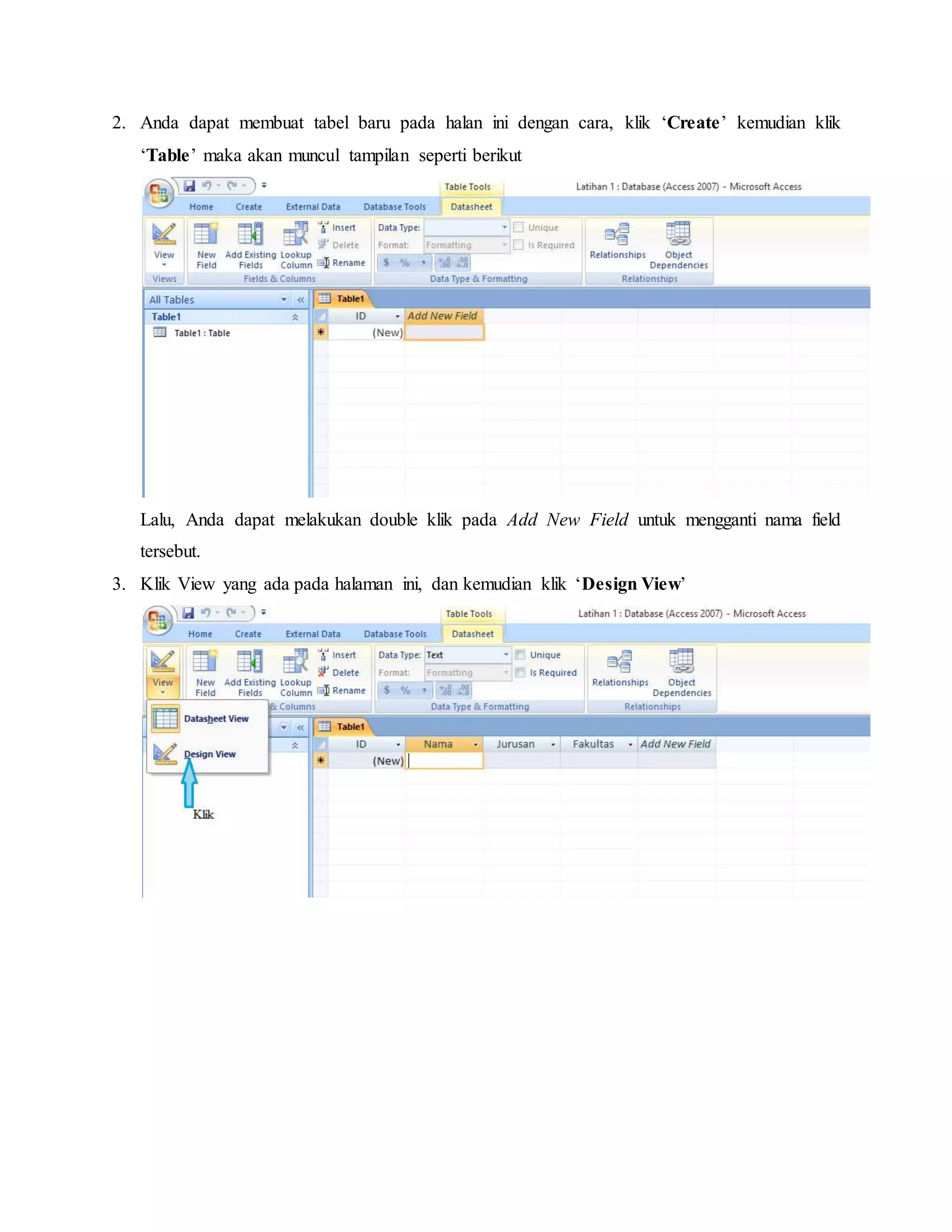 Indah Kayani_43215010146_Opsi membuat Blog atau database dg. Ms. Access_SIM_Hapzi Ali | PDF