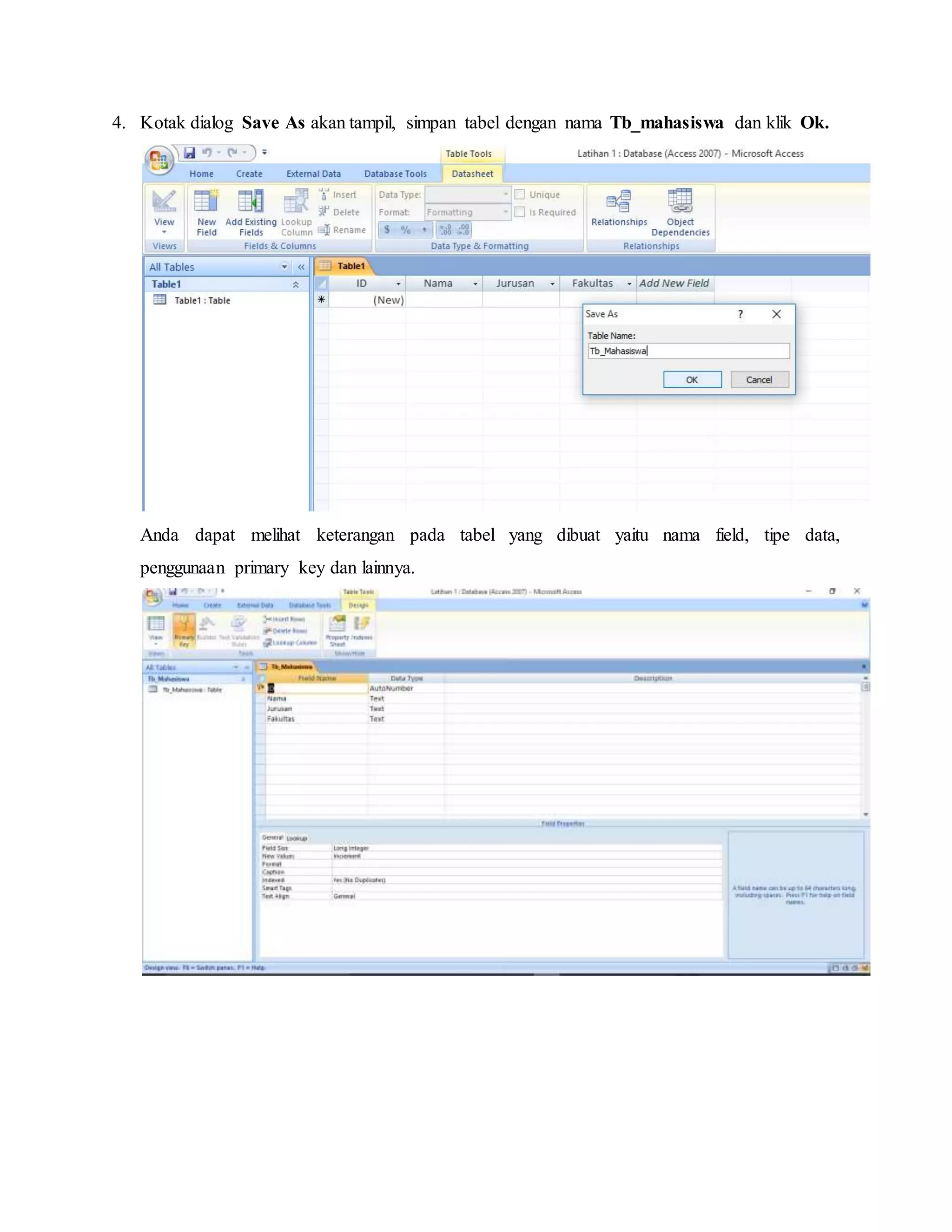 Indah Kayani_43215010146_Opsi membuat Blog atau database dg. Ms. Access_SIM_Hapzi Ali | PDF