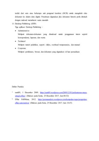 Indah Kayani_43215010146_Penggunaan dan Pengembangan Sistem_SIM_Hapzi Ali | PDF